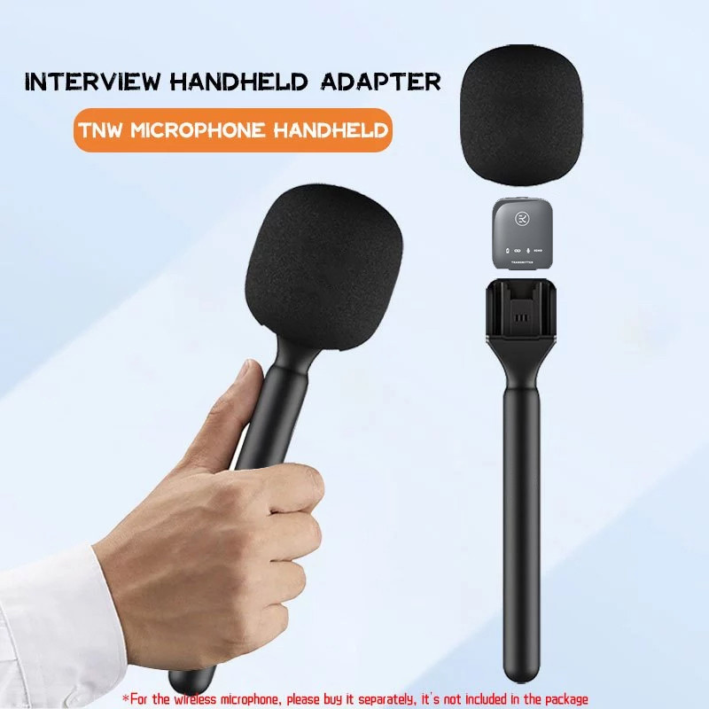 Lavalier Microphone Handheld Grip Stick with Windproof Sponge for ...
