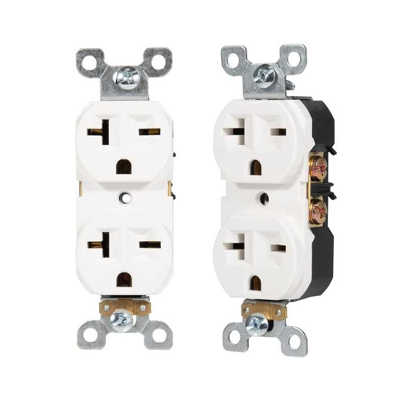 6-20 EDYCARX Nema duplex socket, 20 ampere 240 volt socket, industrial ...