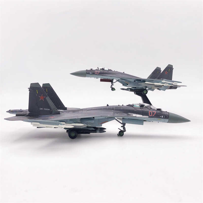 C7 1 / 100 Scale Su 35 Combat Fighter Aircraft Collective Model Metal ...