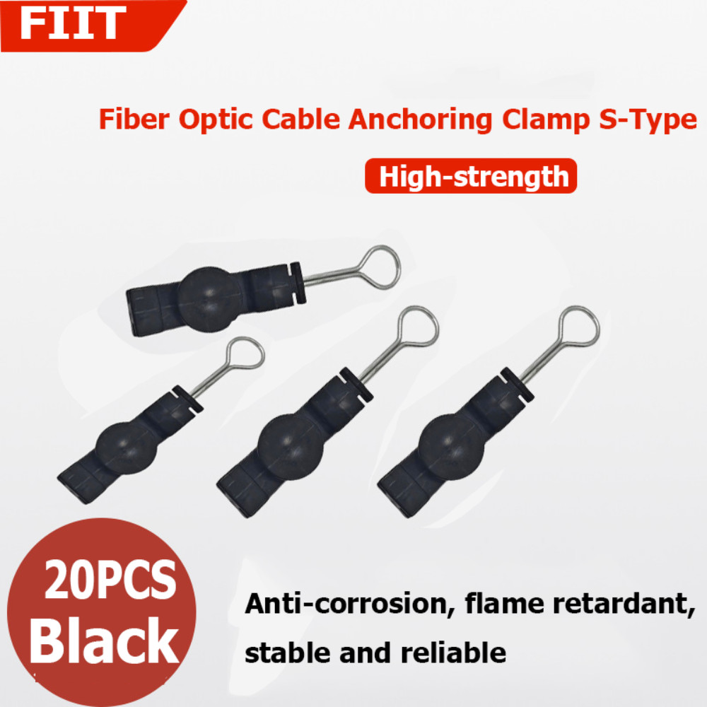 100PCS F Clamp Non Telco FTTH Tools S Type Fiber fixing Parts Clamp for ...