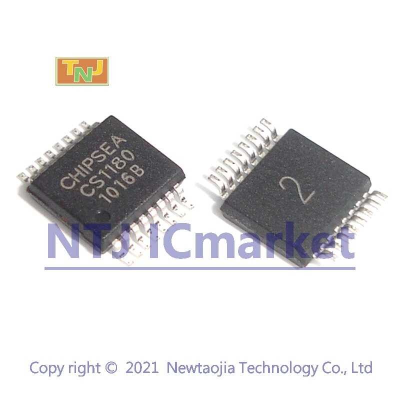 PCS 5 CS1180 SSOP-16 24-bit ADC analog-digital conversion chip IC ...