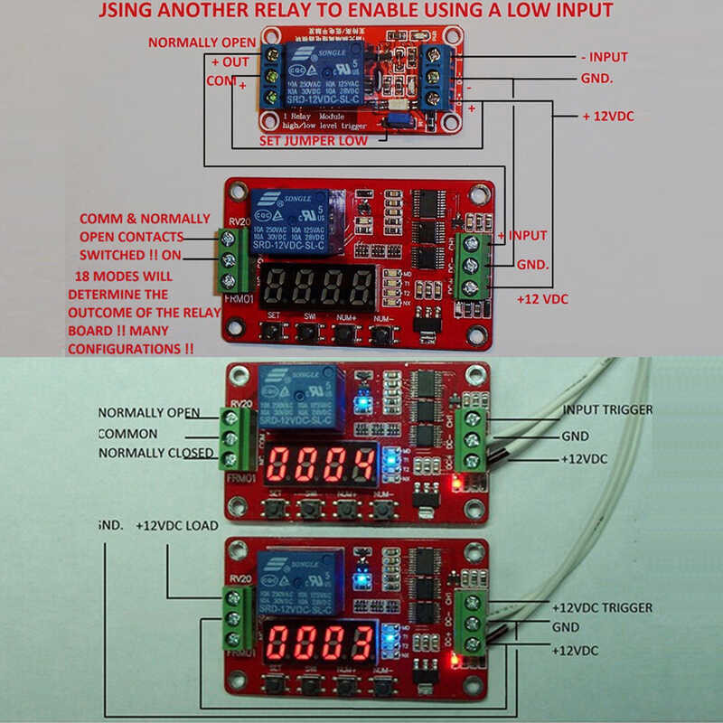 Channel 1 Module FRM01 DC 5V 12V 24V Multifunction Loop Delay Cycle Timer Switch Self-Locking ...