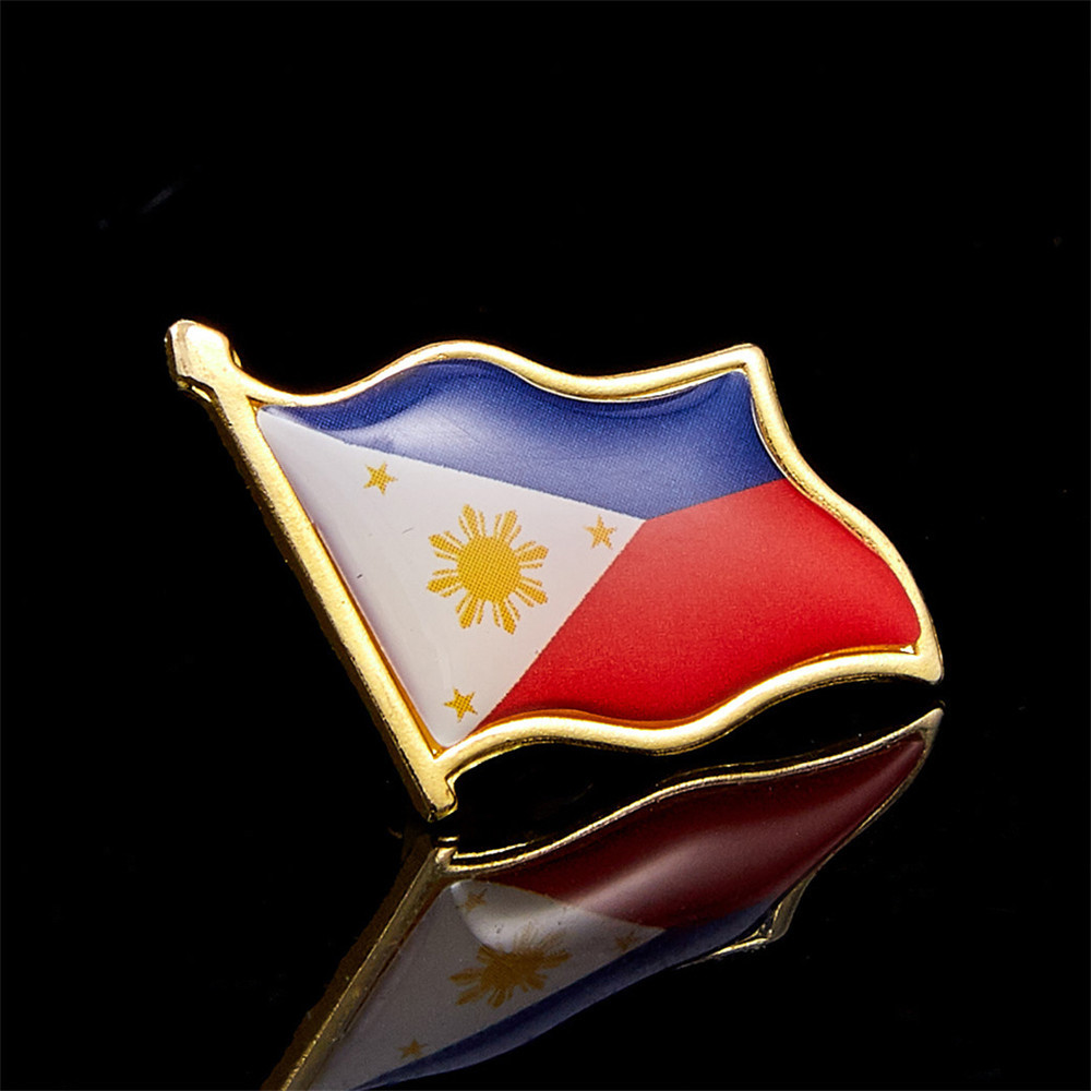Philippines Flag Lapel Pin - National Patriotism Badge-Philippine Flag ...