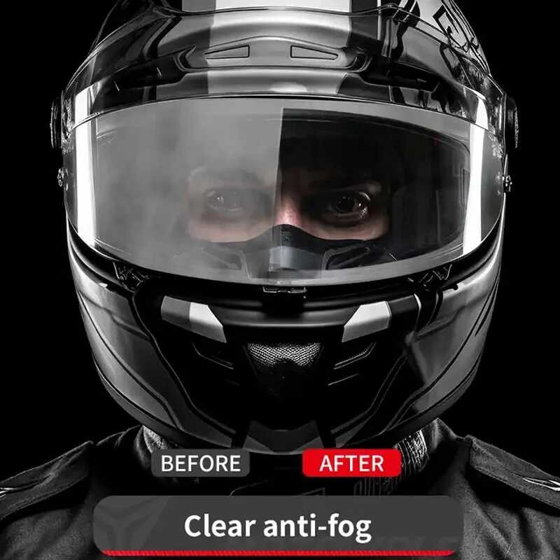Universal 3 08 Motorcycle Full Face Helmet Shield Anti Film HD Grey ...