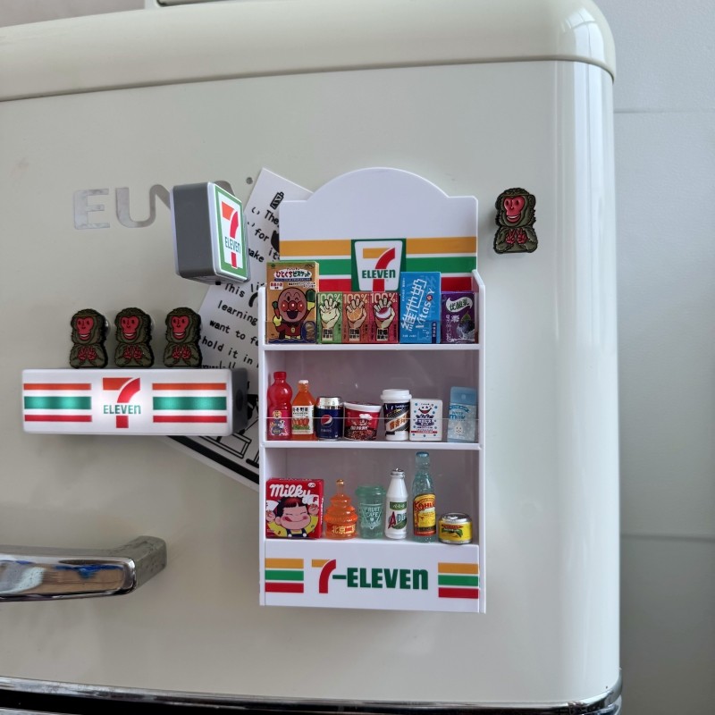 Miniature Simulation7-ELEVEN Refrigerator Magnets for Shelves Magnetic ...