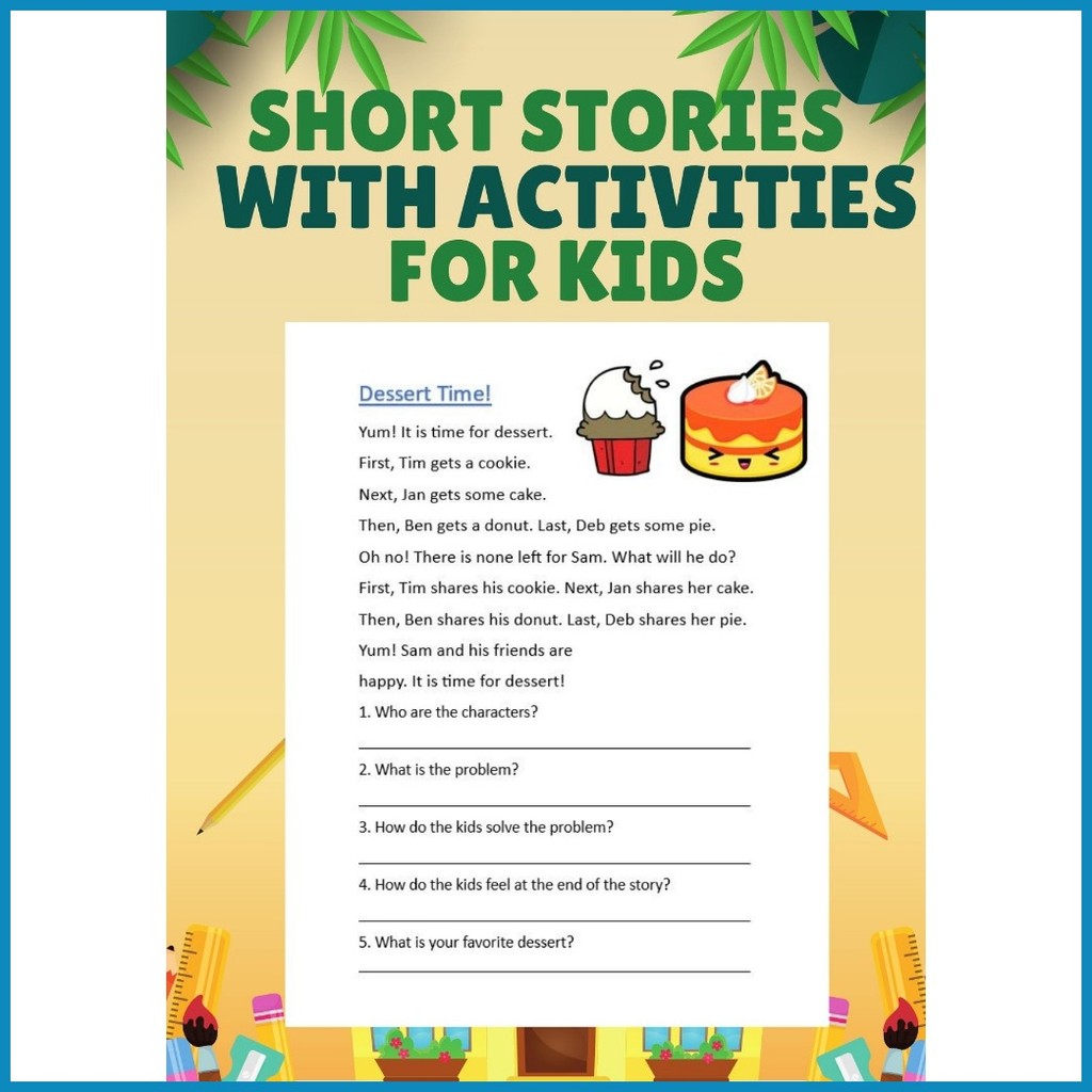 Short Stories with Activities for Kids (20 STORIES) | Shopee Philippines