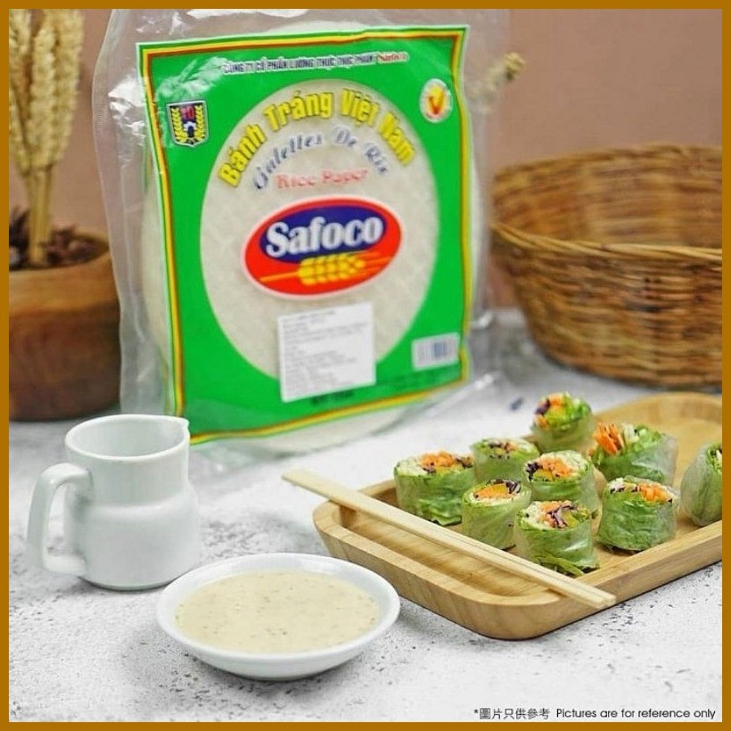 Safoco Vietnamese Rice Paper Wrapper for Spring Rolls (16cm and 22cm ...