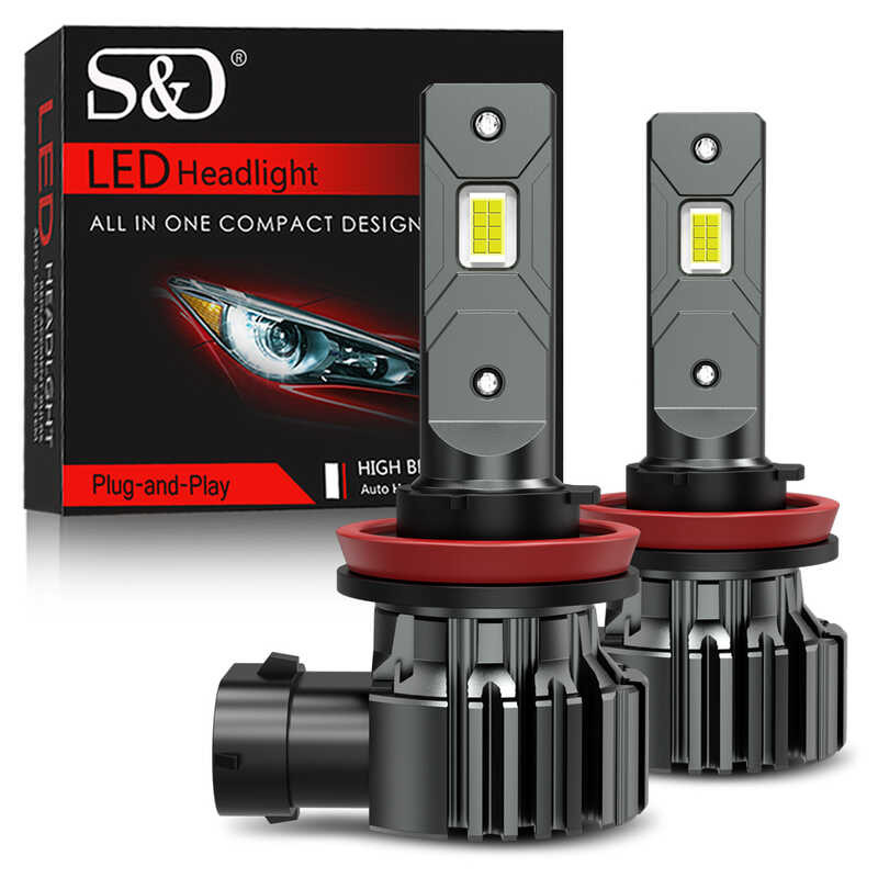 20000Lm A H8 H11 Headlight Bulbs For Car No Fan 9005 Hb3 9006 Hb4 880 ...