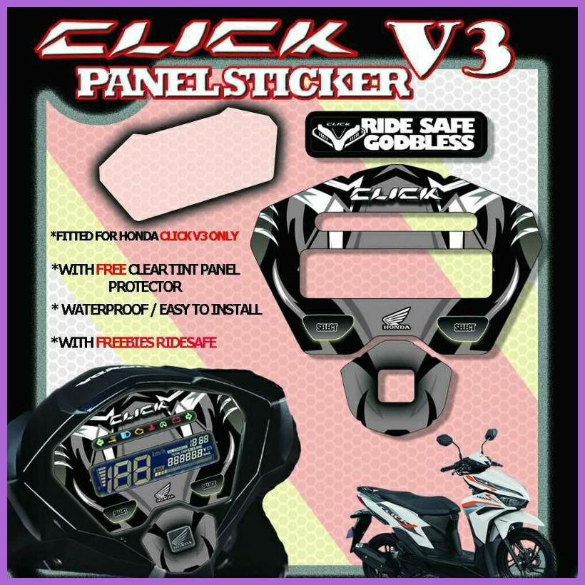 Honda Click V3 Panel gauge protector Decals sticker Accessories For ...