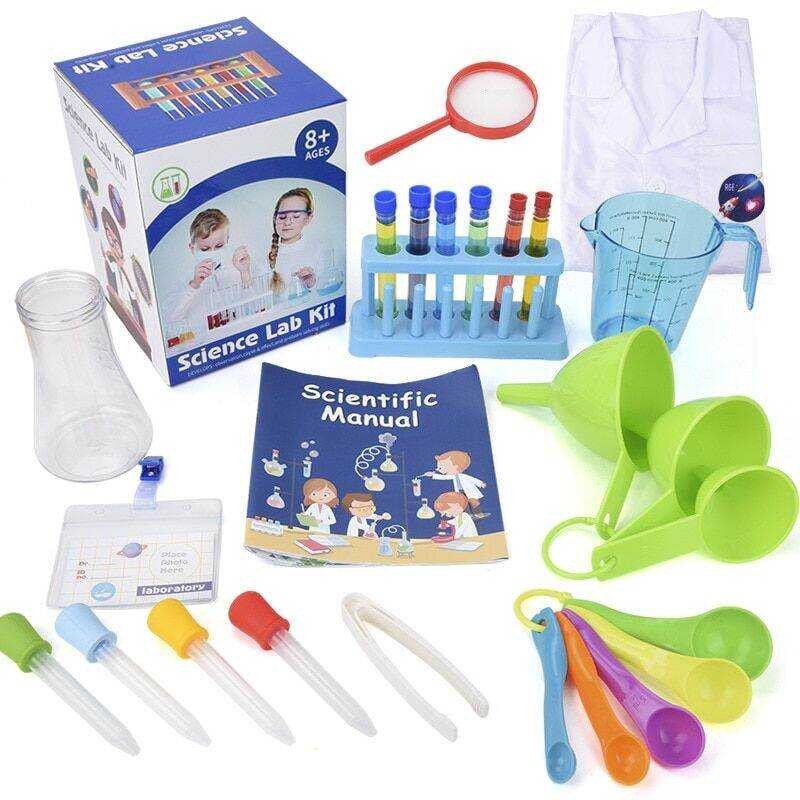 DIY Kit 90 Science Experiments Set With Lab Coat Handmade Scientist ...