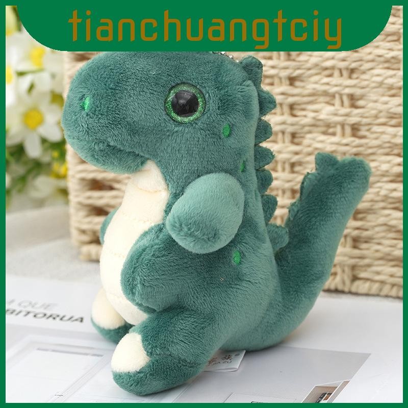 Adorable Dinosaur Green Plush Keychain Cuddly Dino Stuffed For Toy ...