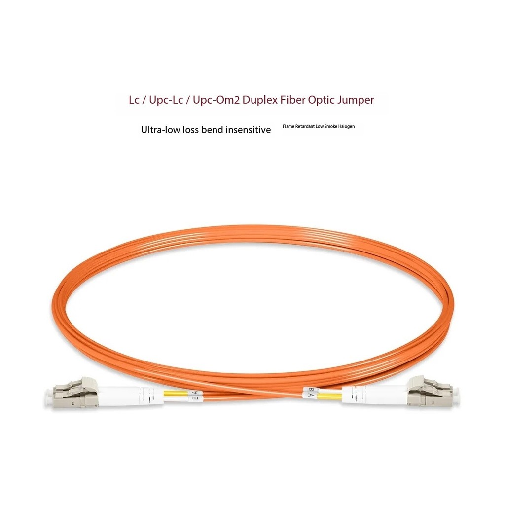 LC-LC Optic Fiber Patch Cable OM2 1m/2m/3m/5m Multimode Duplex Jump ...