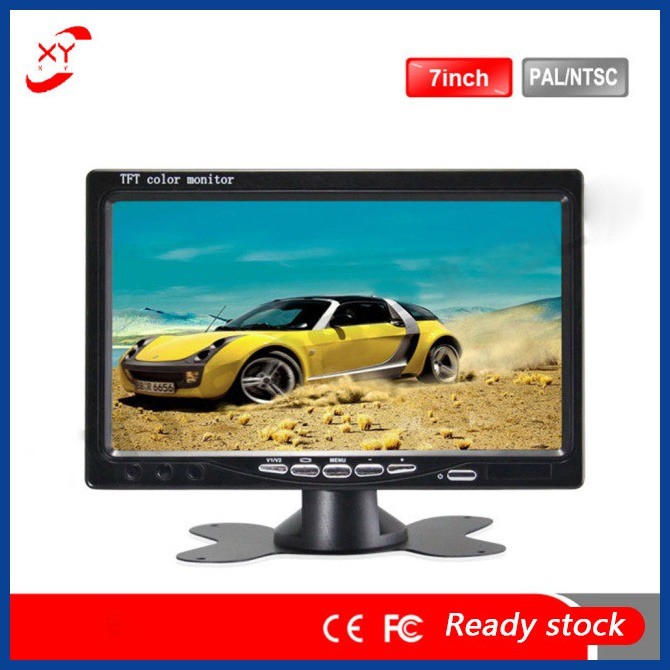 XY 7inches TFT LCD Wired Car Monitor HD Display Wired Reverse Camera ...
