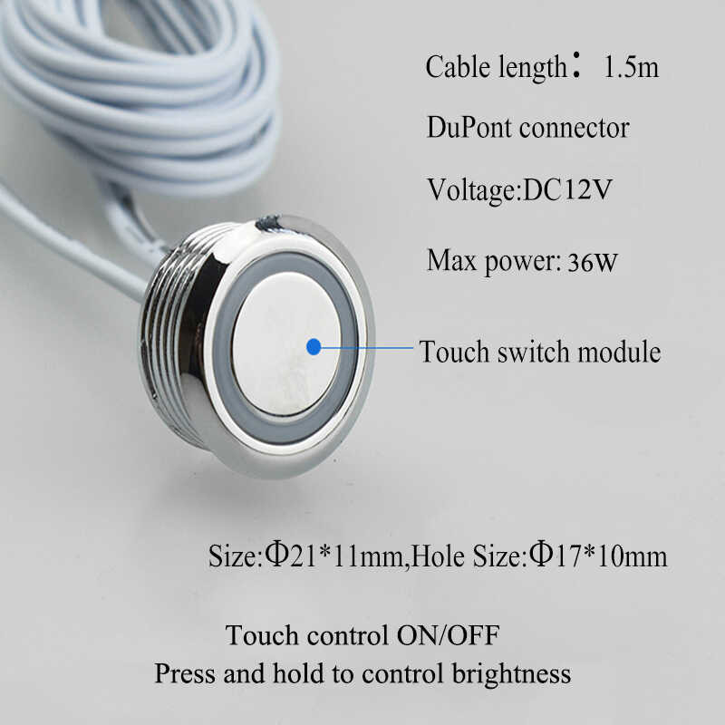 Dc12v Hand Sweep IR Motion Sensor Smart On/Off Switch DIY LED Closet ...