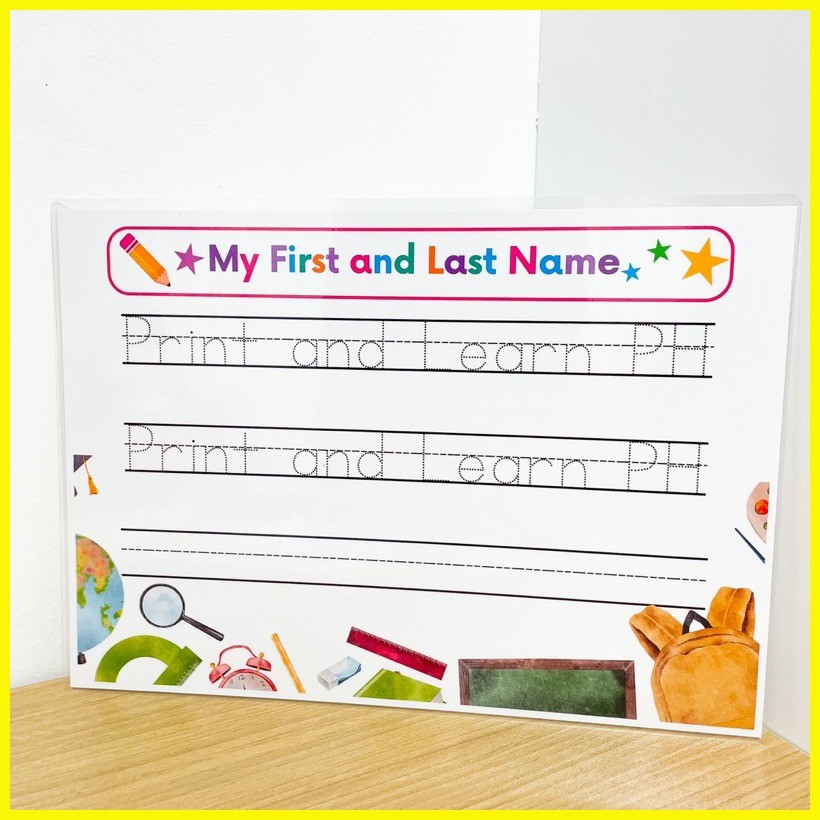 My First and Last name Laminated Tracing Worksheet A4 (Reusable Name ...
