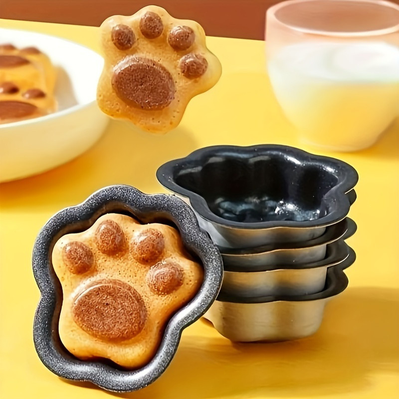 1pc Cat Claw Cake Mold Non-Stick Aluminum Mini Cake Pan Dog Paw Pastry ...