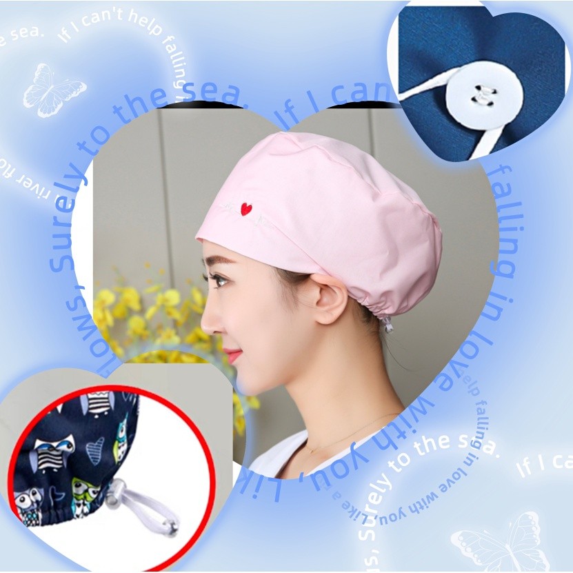in stock Adjustable buckle doctor surgical cap nurse round cap cloth ...