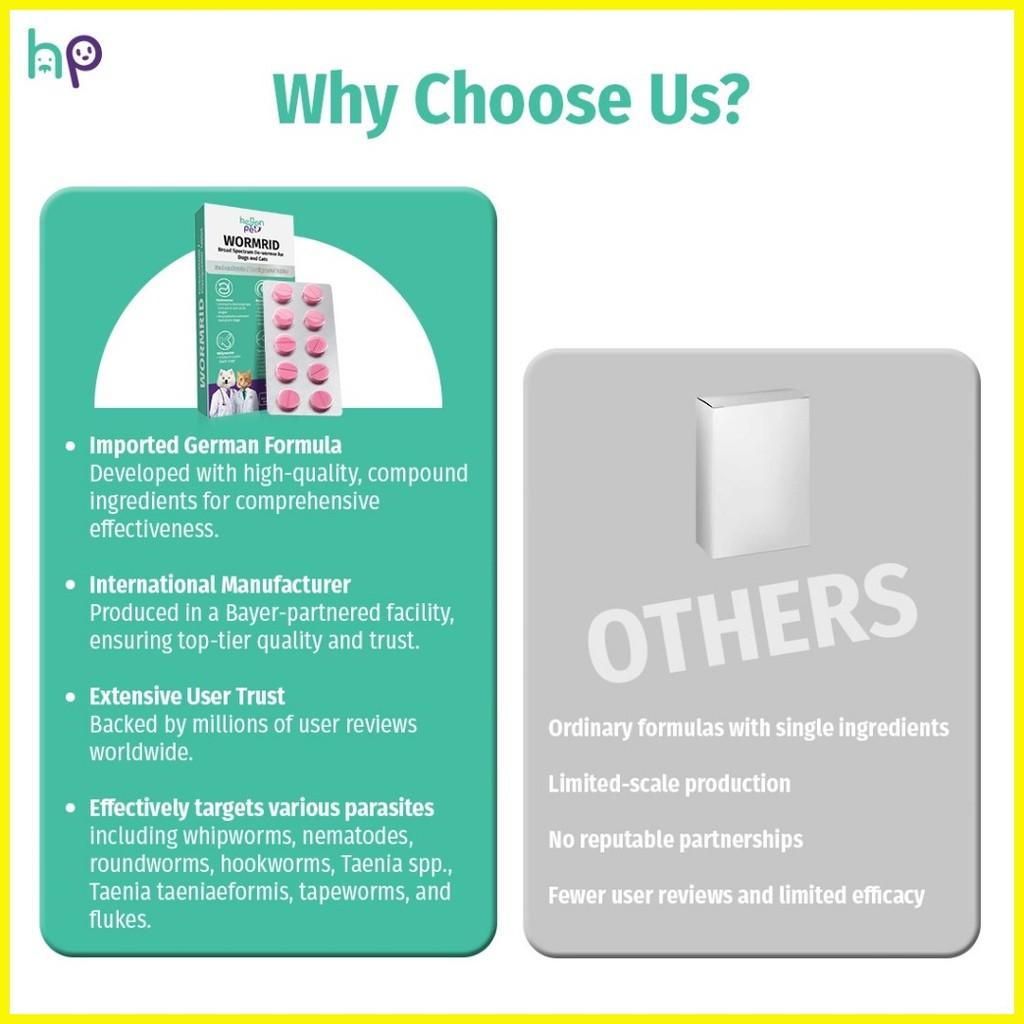 Buy 3 Free 1 Deworming Tablet For Nematocide Deworm Worm Rid Heartworm ...