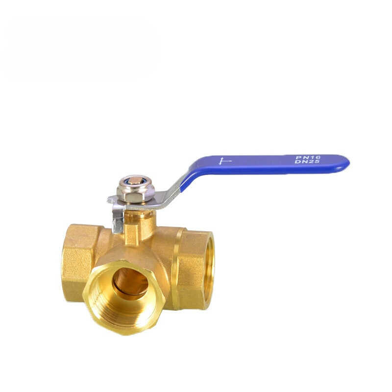 JH Copper Three-Way Ball Valve T-Shaped L-Shaped 2/3/4/6 Inch Inner ...
