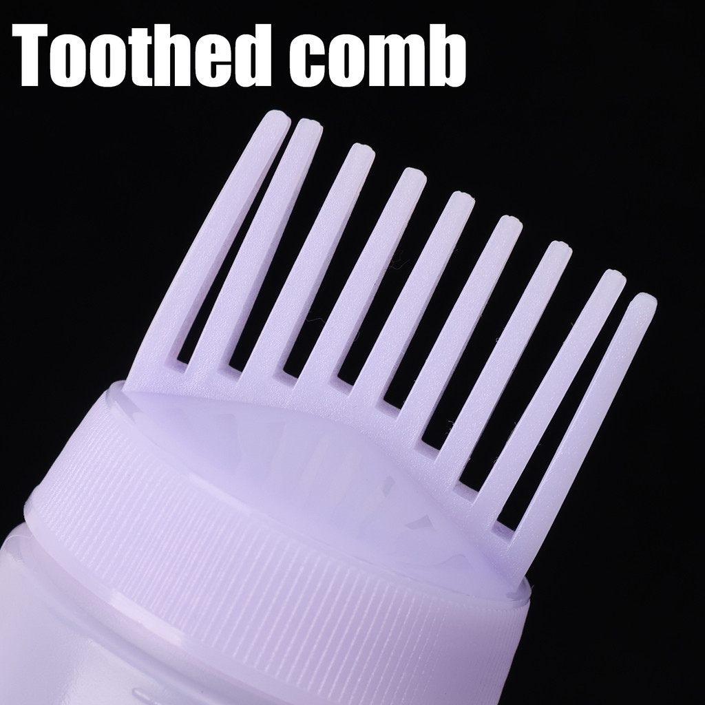 3 Color Salon Plastic Hair Dye Comb Bottle - Professional Hairdressing ...