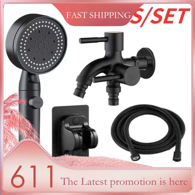 4 Sa 1 Shower Set Faucet 5-Speed Booster Portable Bathroom Shower Spray ...
