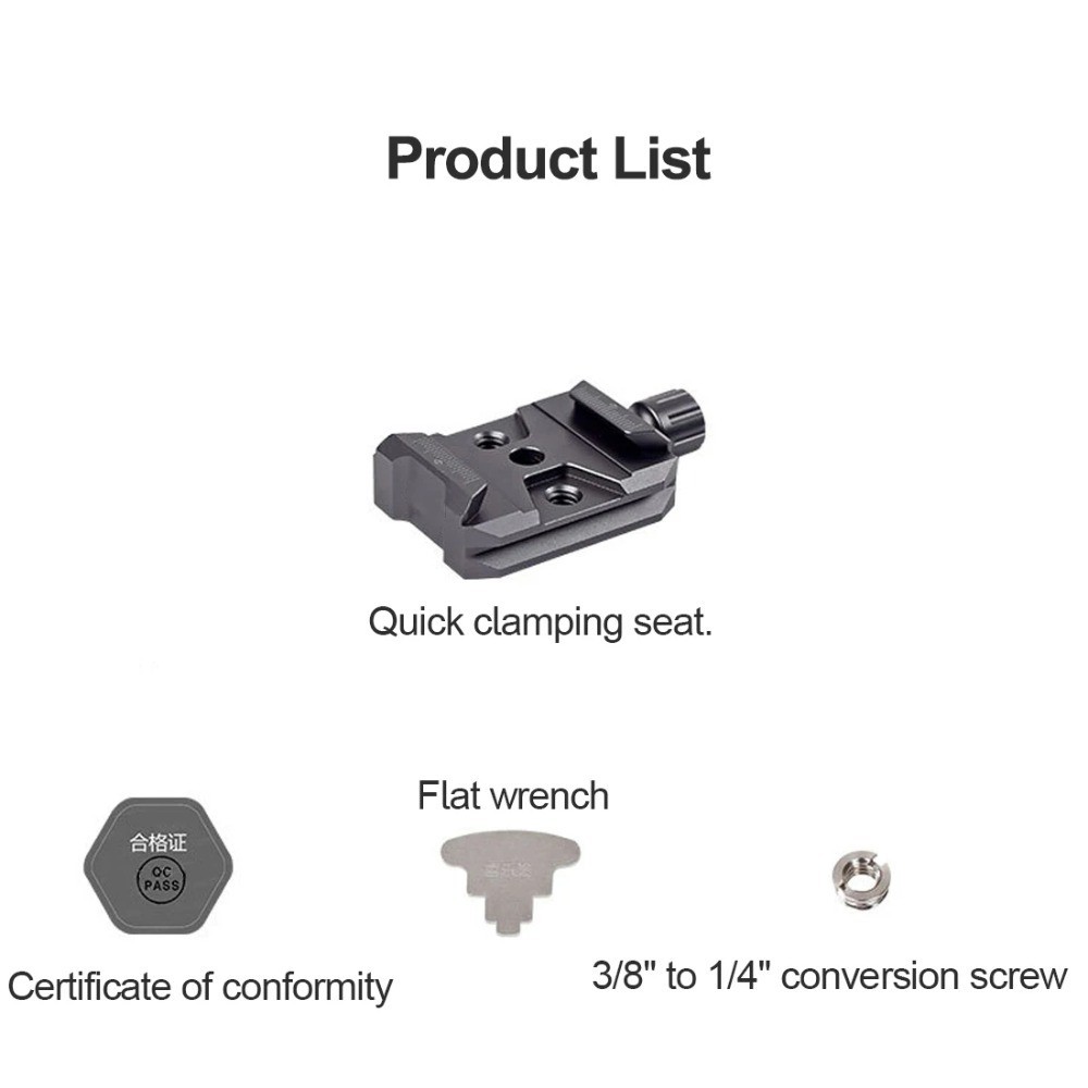 Quick Release Clamp Plate Counterweight Mounting Clamp for DJI RS/ RSC ...