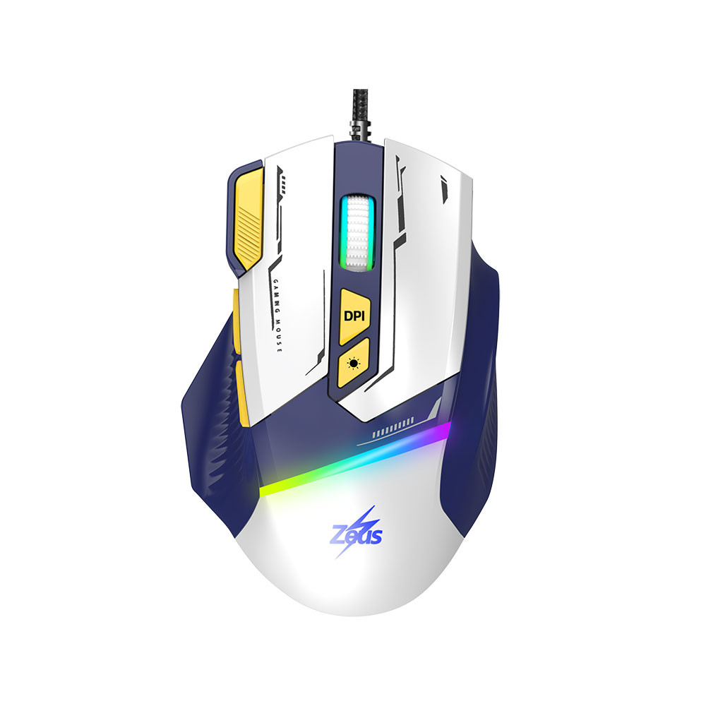 Zeus M12 Pro Gaming Mouse Wired 7200dpi RGB Backlight Optical Mice 8 ...