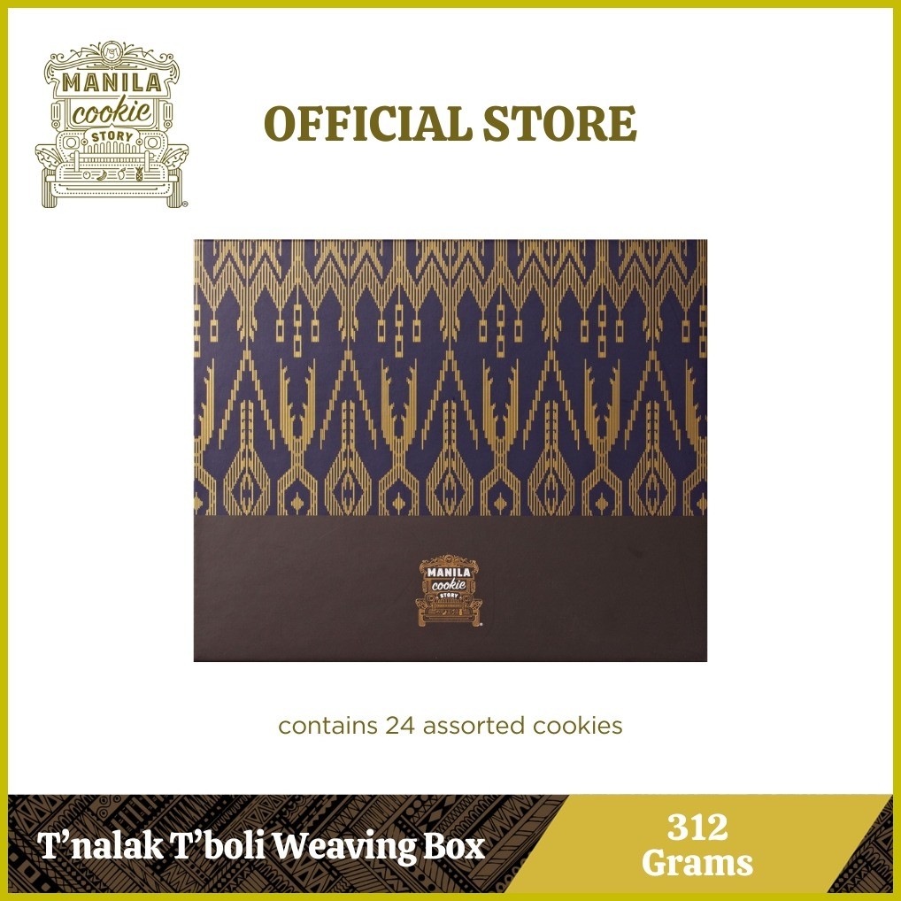 Manila Cookie Story T'nalak - T'boli Weaving Gift Box Cookies 24 Assorted cookies - 312g ...