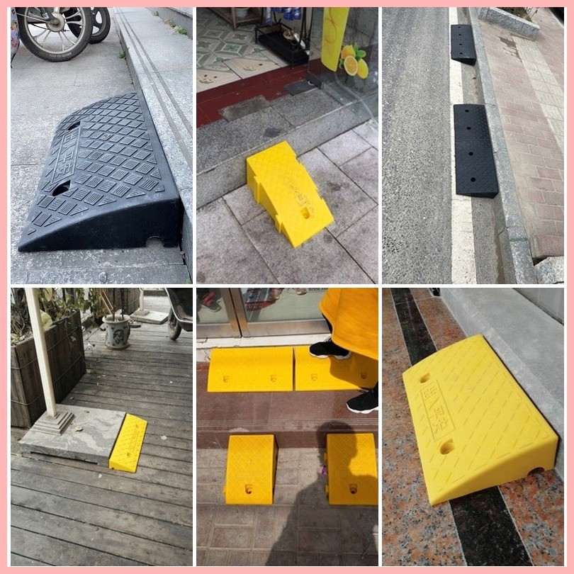 Car Curb Ramps Portable Lightweight Rubber Curb Ramps Professional ...