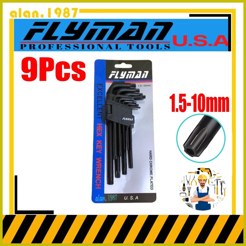 ∈ Flyman Tools Original Allen wrench set original ( long and short ...