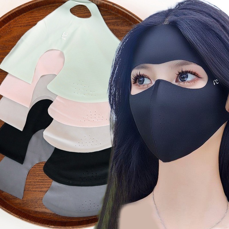[Wholesale] Full Face Sunscreen Ice Silk Mask Men Women Summer Sun ...