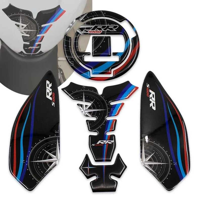 Motorcycle Tank Side Decals Carbon Fibre Tank Pad Stickers For S1000rr ...