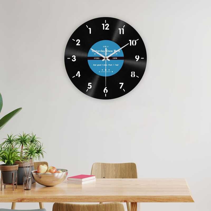 々 Homyl Backwards Clock Counterclockwise Wall Clock for Living Room ...