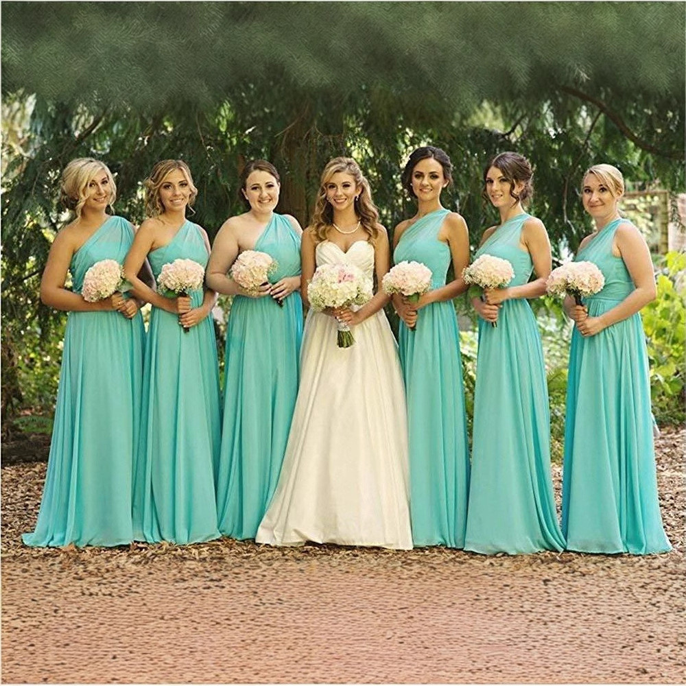 ress sisters head style boudoir thin chiffon bride wedding one shoulder ...