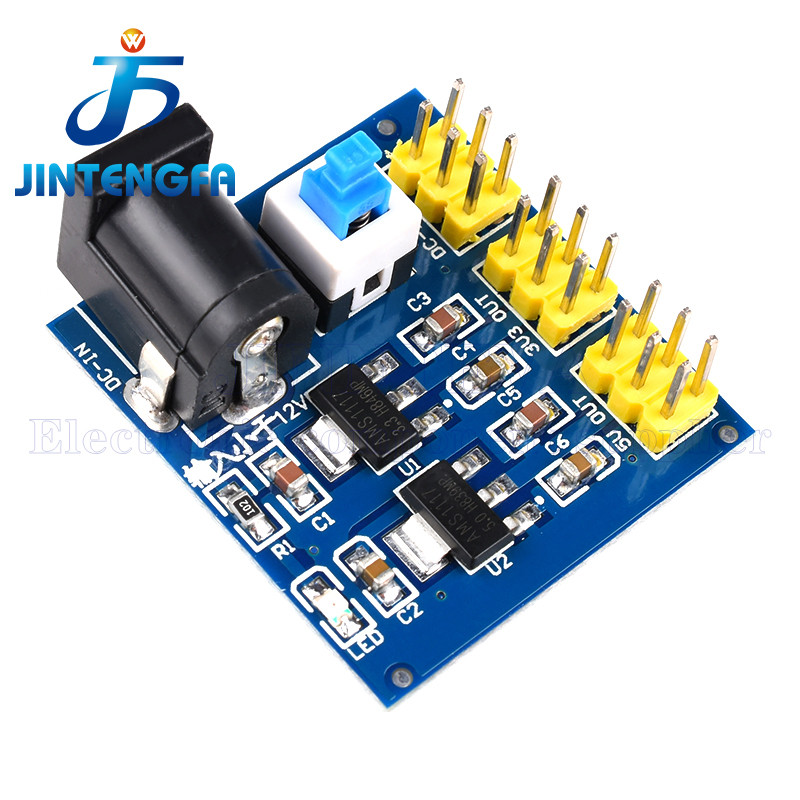 DC-DC 12V To 3.3V 5V Buck Step down Power Supply Module For Arduino ...
