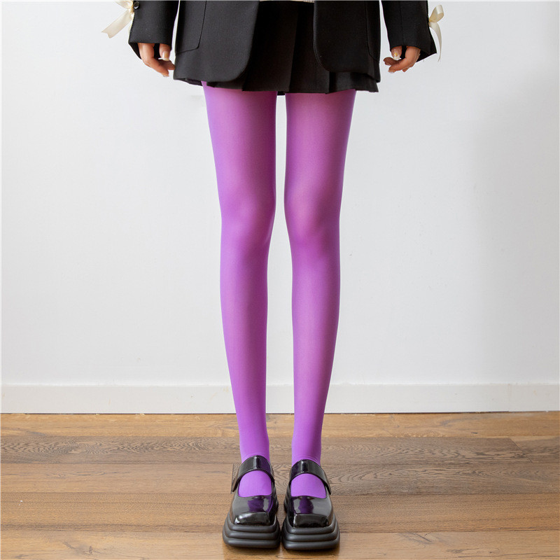 2025 Women's 80D Denier Velvet Opaque Tights Ladies Colorful Tights ...