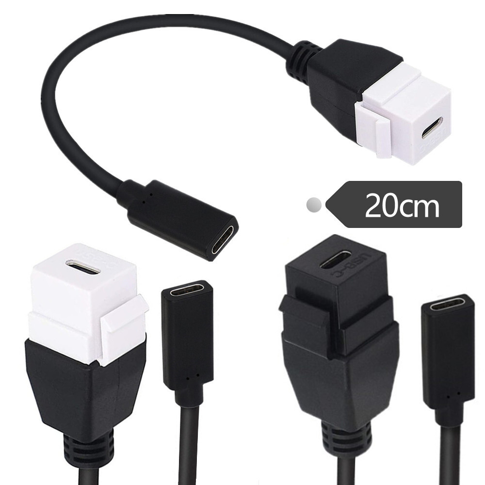 Usb Socket Cable Version 3.1 USB TYPE-C Female to Female with Buckle ...