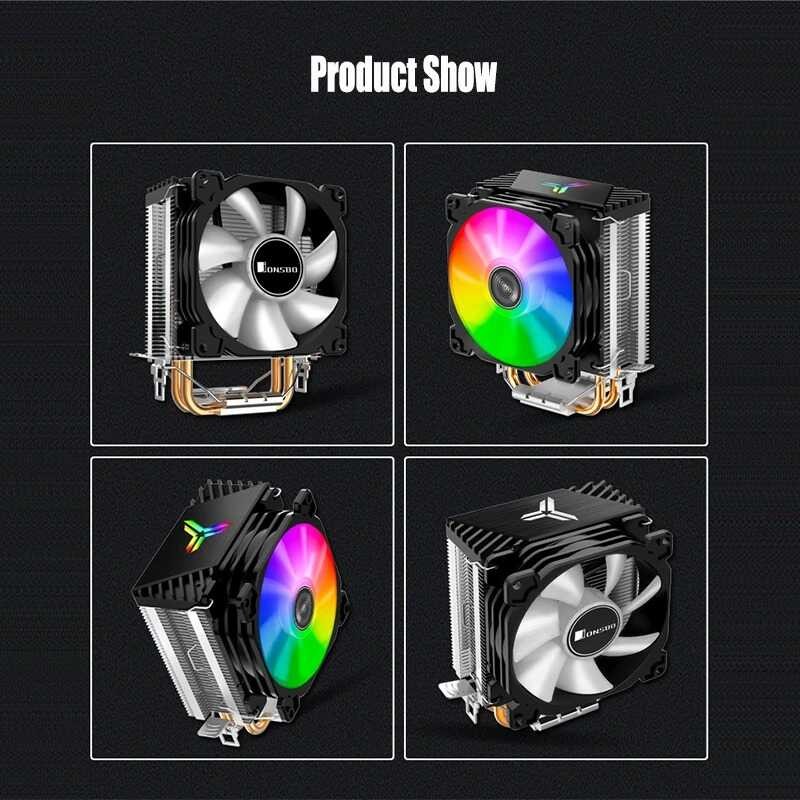 CR1200 JONSBO 2 Heat Tower Processor Cooler 9cm RGB Colorful Light ...