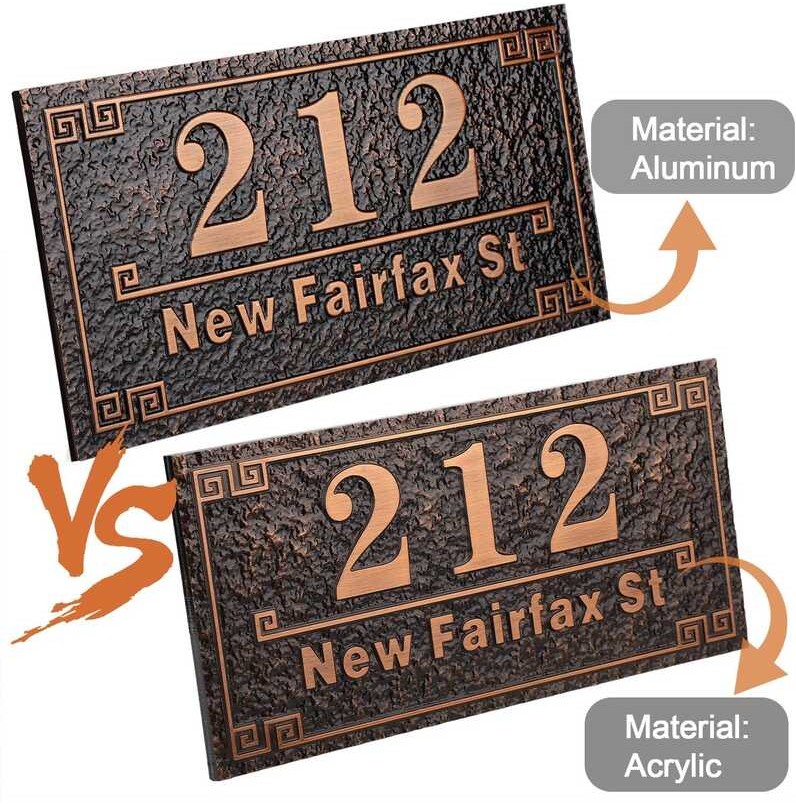 Address Personalized Plaque, Custom House Number Street Name Sign For ...