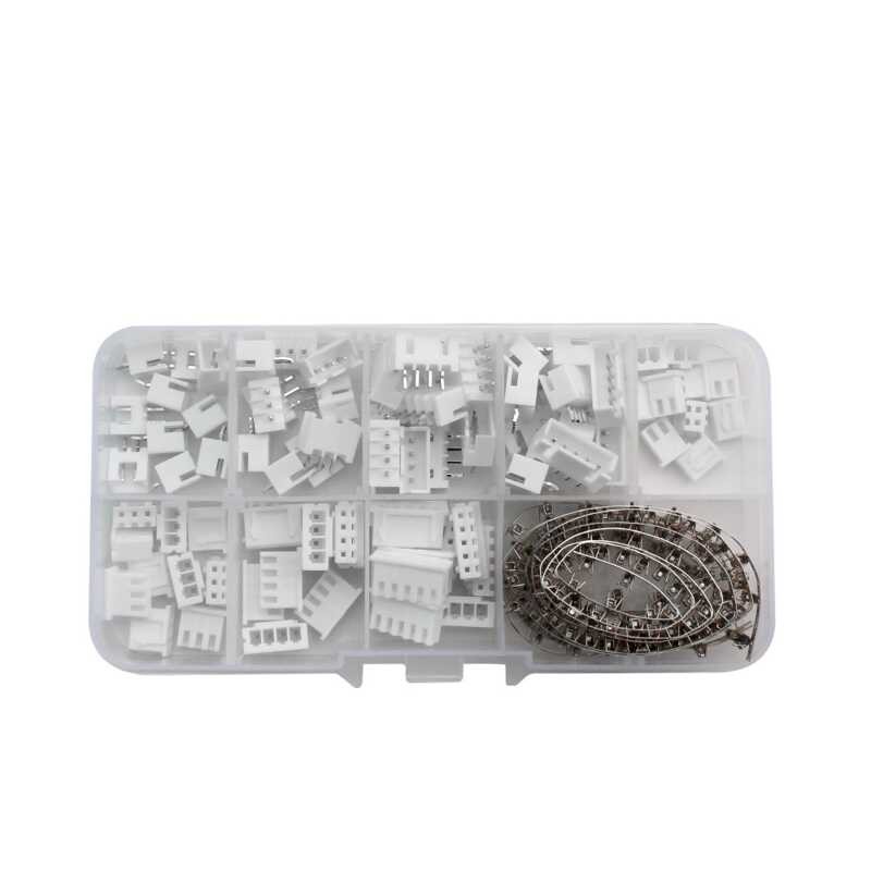 XH2.54 230pcs 2p 3p 4p 5 Pin JST Connector Set 2.54mm Pitch Terminal Kit/Housing/Pin Header Wire ...