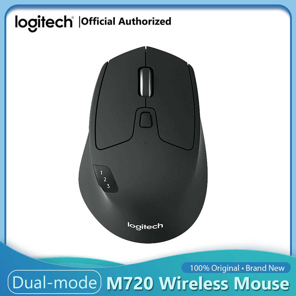 Logitech M720 Wireless 2.4Ghz Bluetooth 1000Dpi Mice Unifying Dual Mode ...