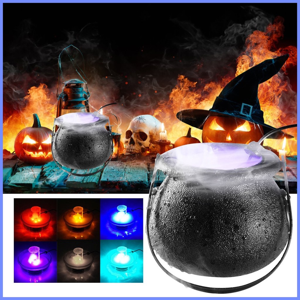HG New Halloween Witch Pot Smoke Machine Fog Maker Water Fountain ...