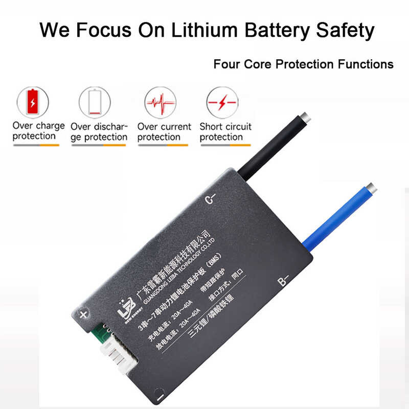 LY Lifepo4 4S 12V 14.6V 15A 20A 30A 40A 50A 60A 100A 200A 250A 300A 400A 500A Waterproof BMS ...