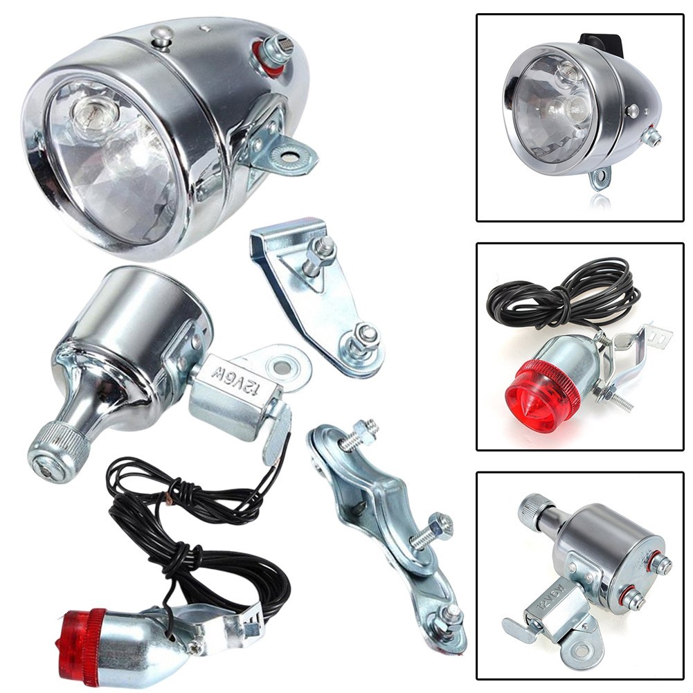 TBTOPONE ️Bicycle Generator AC12V 6W Bike Front Light Tail Light Bike ...