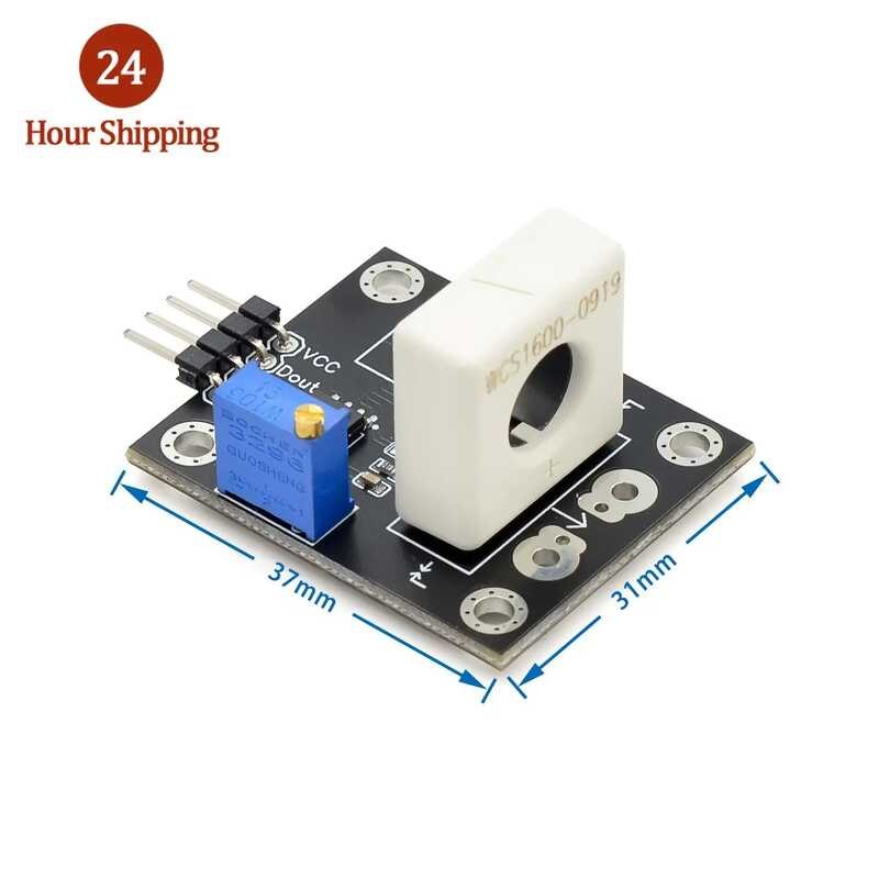 WCS1700 WCS1600 WCS1800 3-5V Hall Current Sensor Adjustable DC 100A 70A ...