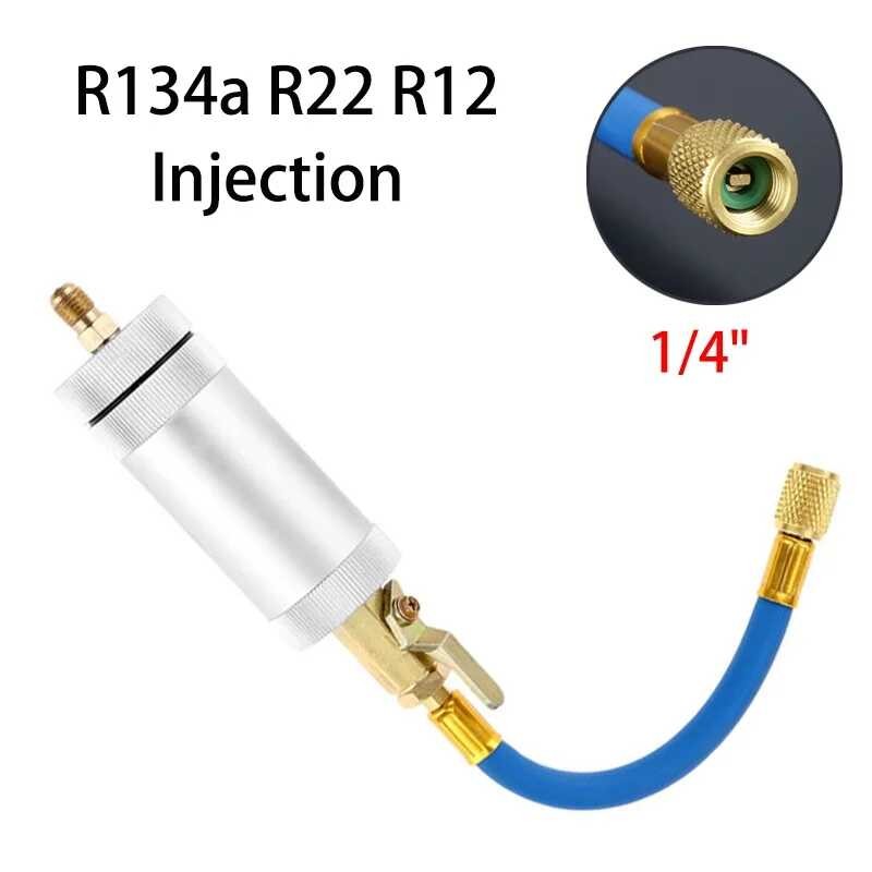 R134a R12 R22 Air Conditioning Car Dye Injection Compressor Injector ...