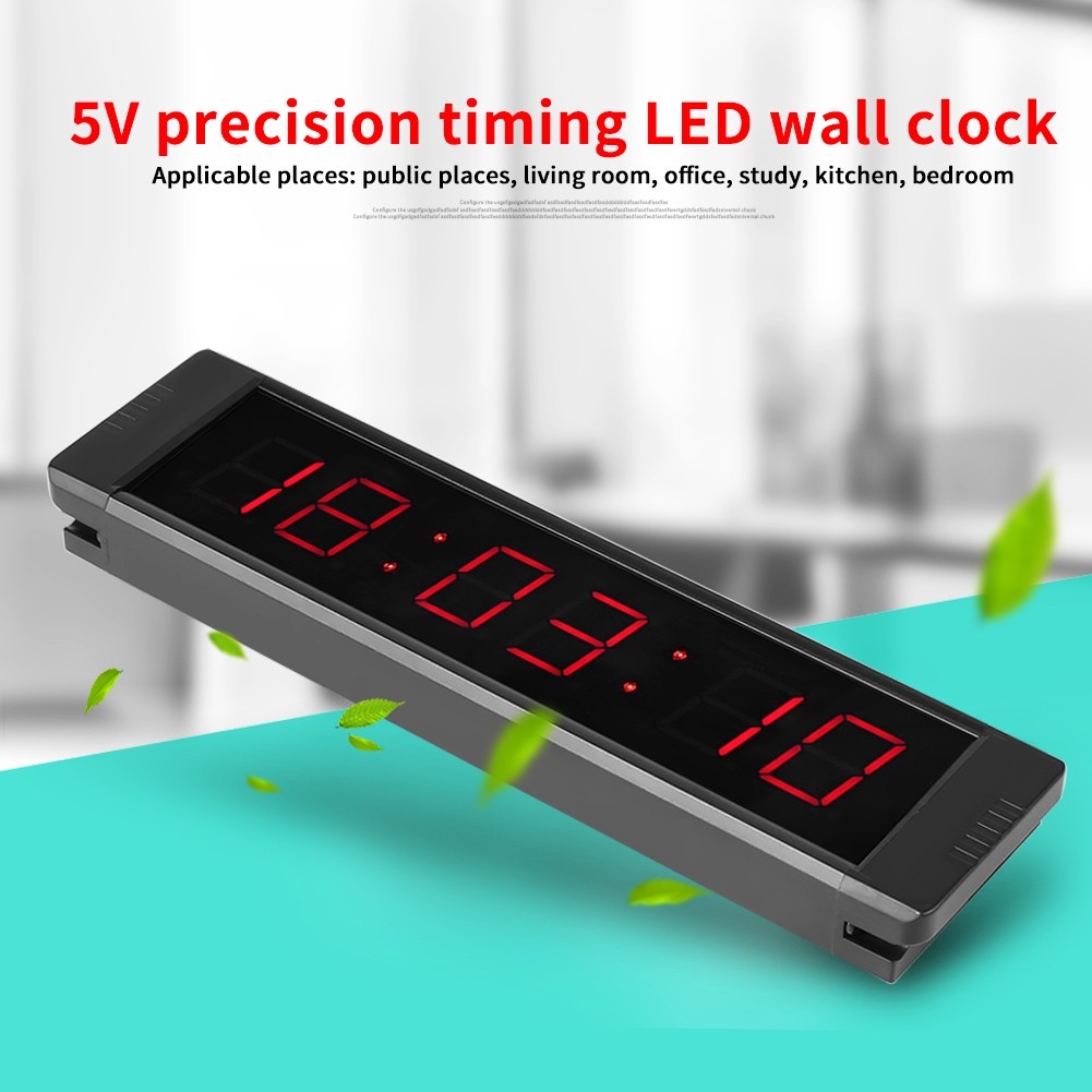 in stock LED Programmable Remote Crossfit Interval Timer Wall Clock for ...