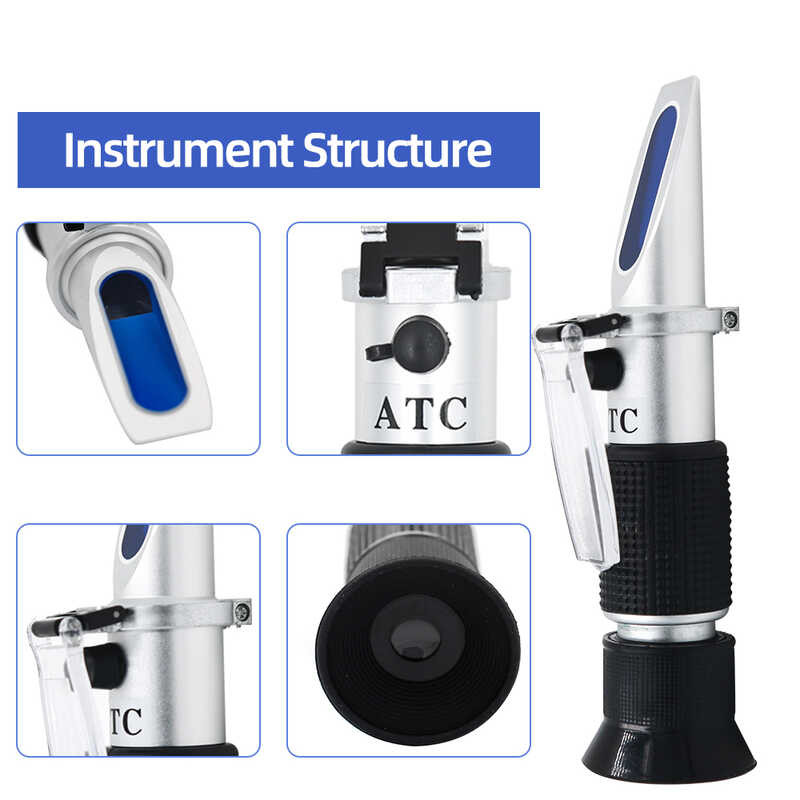 Sa 4 1 Hand Held Car Refractometer Vehicle 30-35% Adblue Fluid Glycol Urea Battery Antifreeze ...
