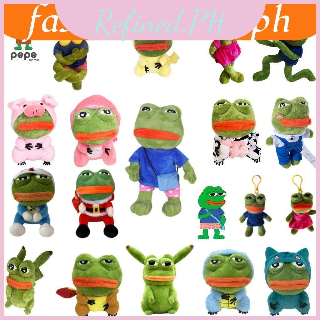 Pepe Frog Plush Toy Sad Frog Series Stuffed Doll Pokemon Pikachu ...