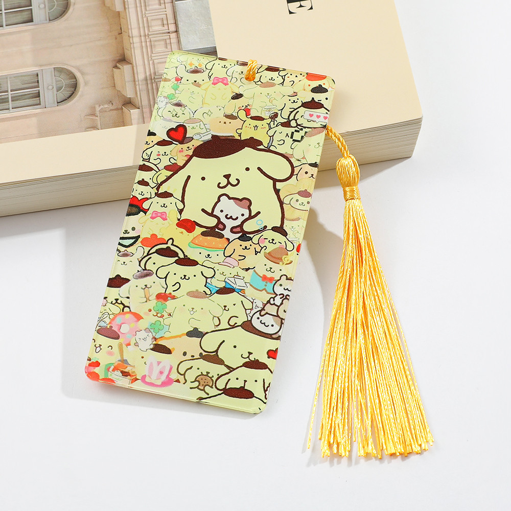 Acrylic Sanrio HelloKitty Cinnamoroll Bookmark Cartoon Melody Pochacco ...